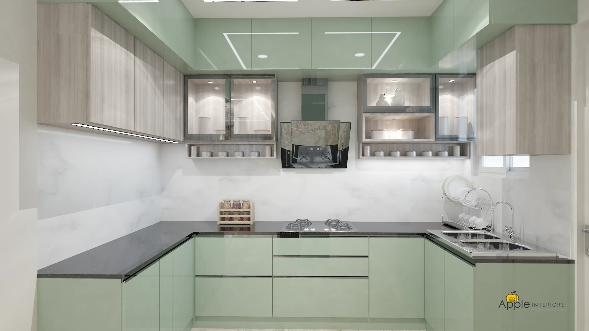 Modular Kitchen Hyderabad - Custom Kitchen Designs | Apple Interiors